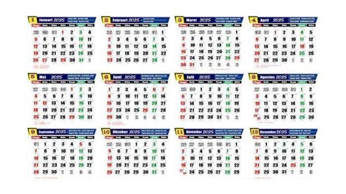 Cek Kalender 2025 Resmi dari Pemerintah Siap Cetak Beserta Tanggal ...
