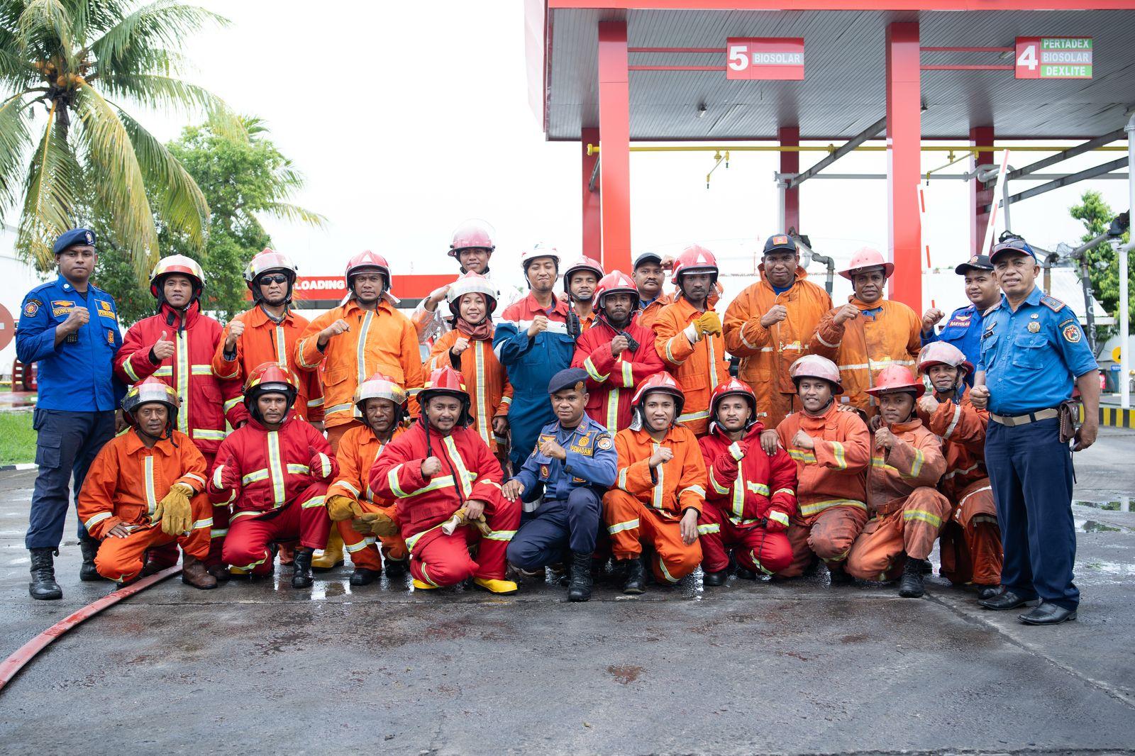 Pertamina Patra Niaga Maumere Gelar Simulasi Penanggulangan Keadaan Darurat - Tribunflores.com