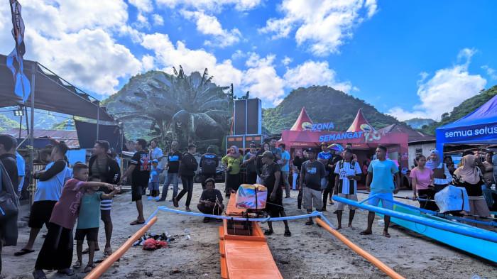 Suasana Lomba Balap Katinting di Leato Selatan Gorontalo, Perebutkan ...