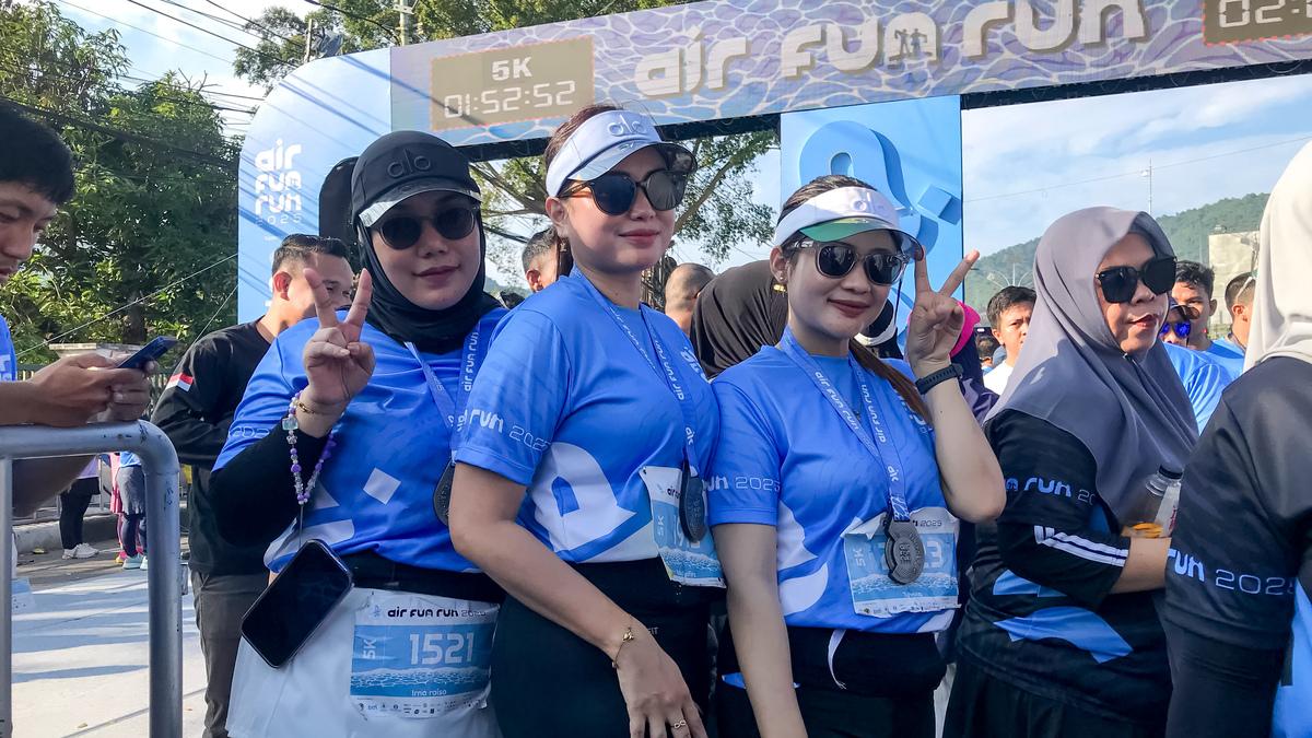 Air Fun Run Gorontalo - Wulan Guritno Ikut Keringatan, Warga Harap Lari ...