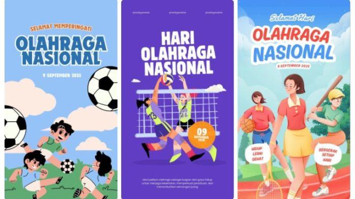 Deretan Poster Hari Olahraga Nasional 2025 Gratis dan Menarik, Download ...
