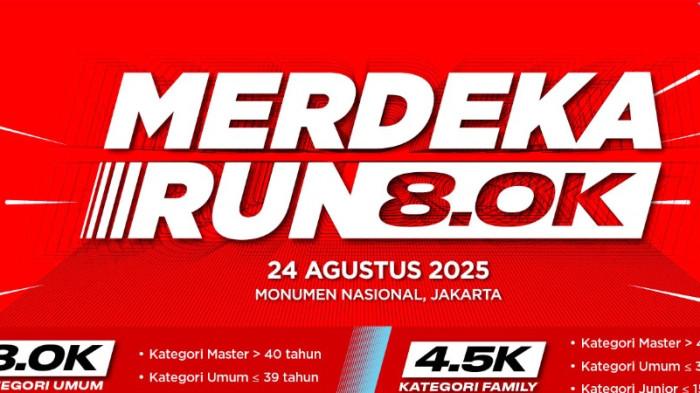 LINK dan Cara Daftar Merdeka Run 8.0 K Peringatan HUT ke-80 RI Gratis ...