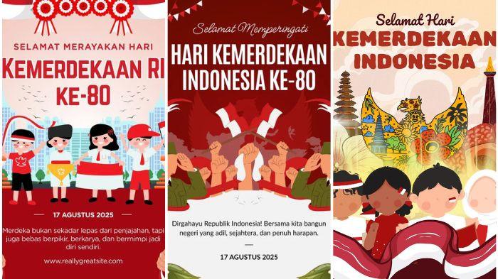 40 Poster HUT ke-80 RI 17 Agustus 2025 Desain Menarik, Gratis Download ...