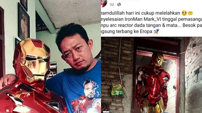 Sosok Eko Purnomo, Pengrajin Kostum Iron Man Asal Tulungagung yang ...