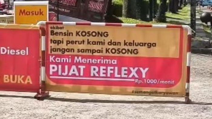 Viral Spanduk Pijat Refleksi Rp1.000 per Menit di SPBU Shell Bintaro ...
