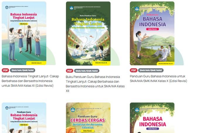 Link Download Buku Paket Bahasa Indonesia SMA Kelas 10, 11, dan 12, Persiapan Belajar TKA 2025 ...