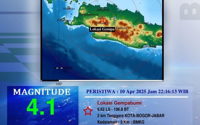 Gempa Bumi Terkini di Jawa Barat, Akibat Sesar Aktif di Bogor, Getaran Terasa Sampai Sukabumi ...