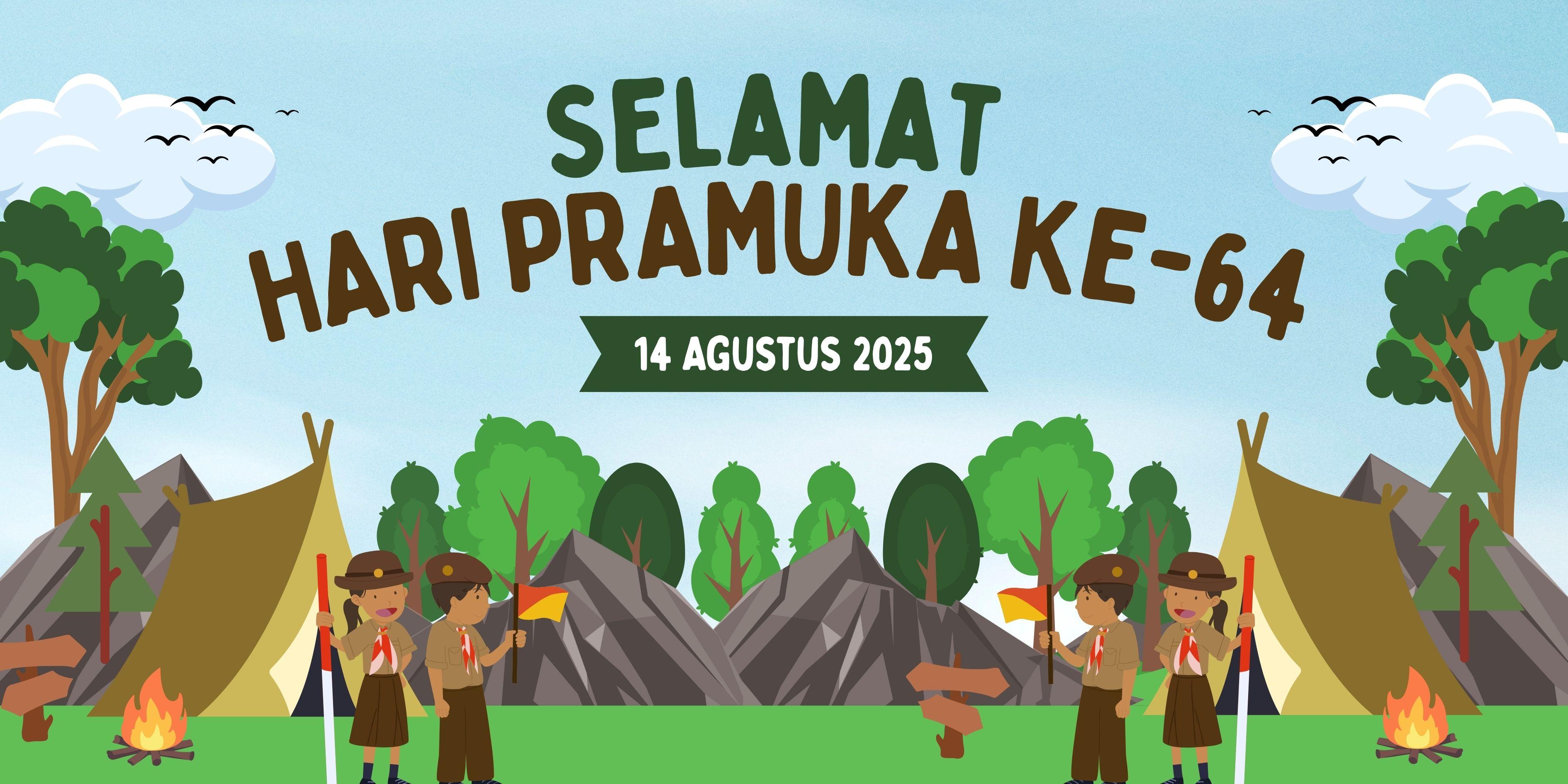 20 Poster Hari Pramuka 2025 dengan Desain Menarik, Gratis Download dan ...