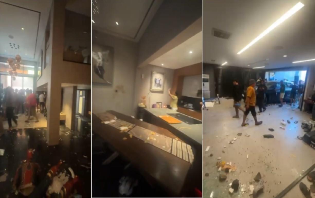 Kondisi Rumah Ahmad Sahroni yang Digeruduk Massa, Barang-barang dan Mobil Hancur, Kaca ...