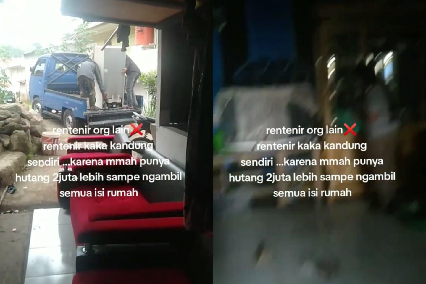 Viral, Perseteruan Adik Kakak di Sumedang Diduga Perkara Utang, Perabotan Rumah Diangkut Mobil ...