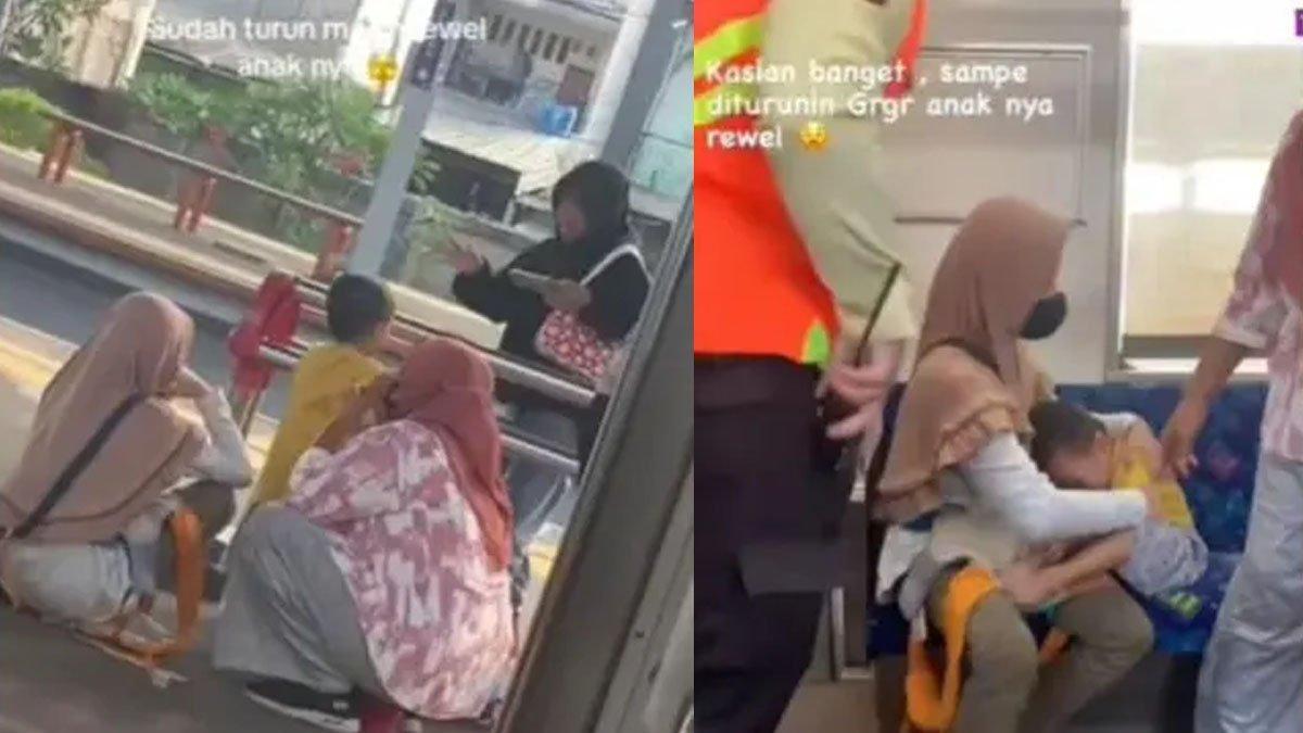 Viral, Ibu-ibu Terpaksa Diturunkan dari KRL Karena Anaknya Rewel, Petugas Dihujat, Begini ...