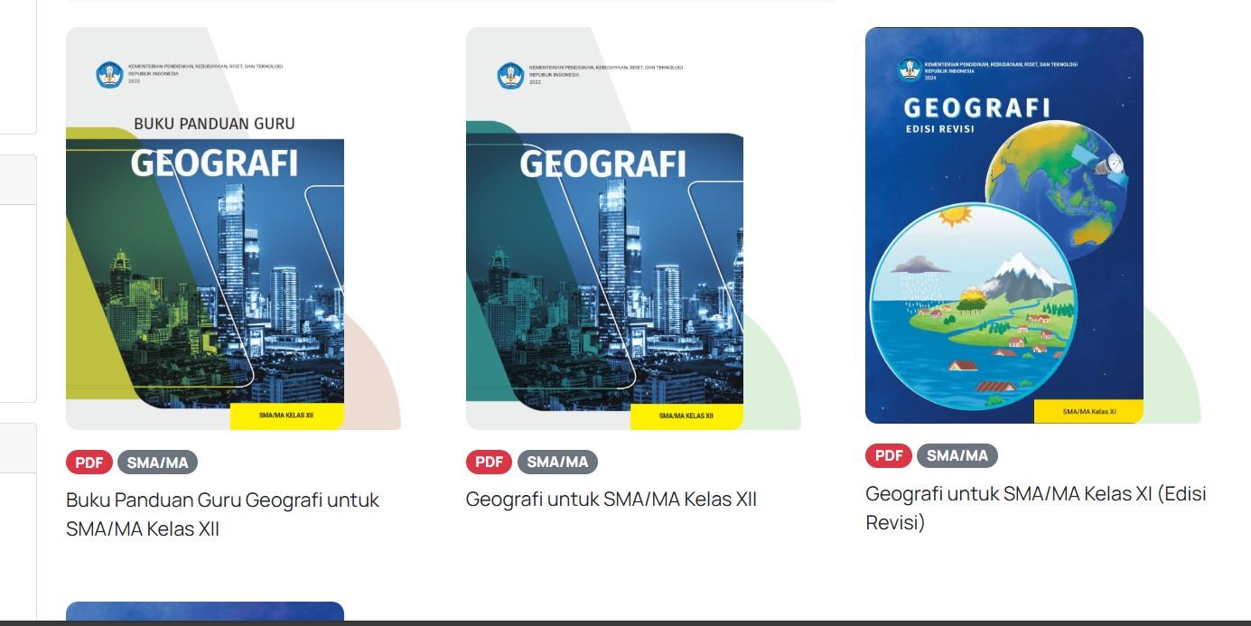 LINK Download Buku Paket Geografi SMA Gratis untuk Bahan Belajar TKA ...