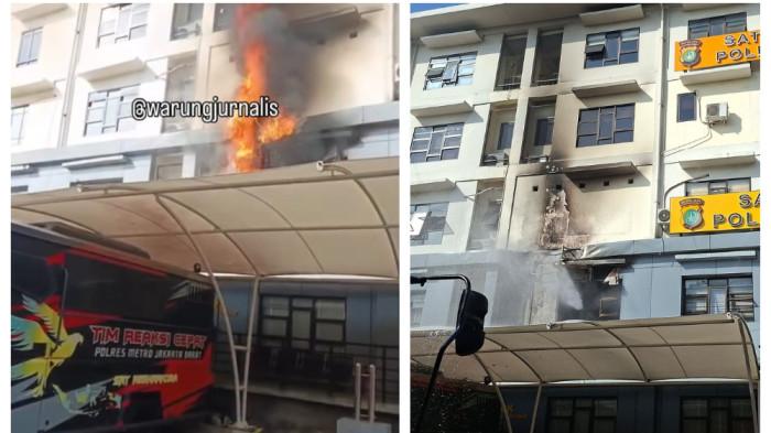 Kebakaran Mapolres Jakarta Barat Pagi Ini, Gerbang Masuk Dijaga Ketat ...