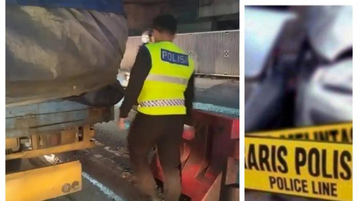 Kecelakaan Hari Ini di Bandung, Motor Oleng Adu Banteng dengan Truk ...
