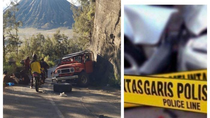 Kecelakaan Hari Ini di Kawasan Bromo, Jeep Tabrak Tebing di Jalur ...