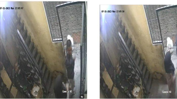 Terekam CCTV, Pengamen Lecehkan Emak-emak Penjaga Warung di Bekasi - Tribunjakarta.com