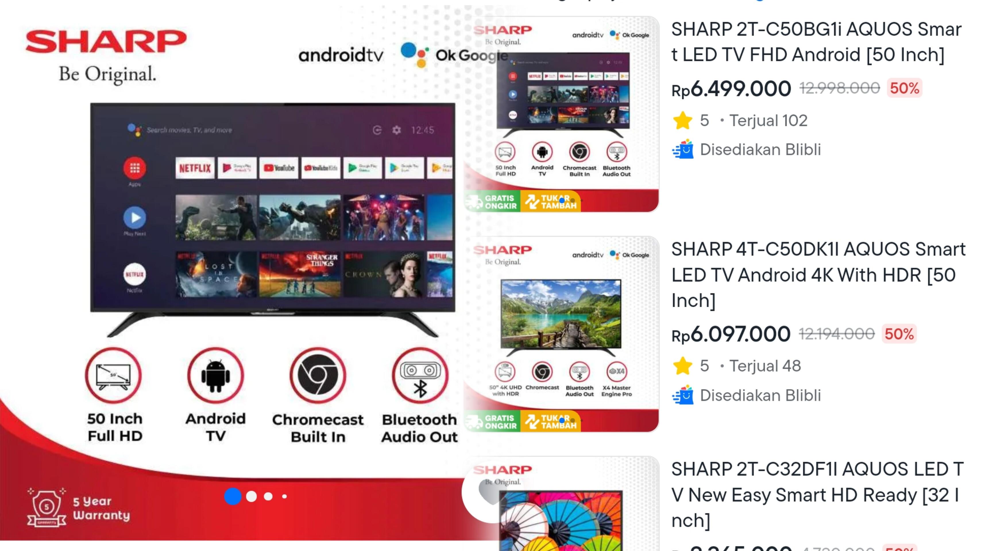 Kelebihan Andorid TV Sharp, Pilihan Terbaik untuk Pengalaman Nonton ...