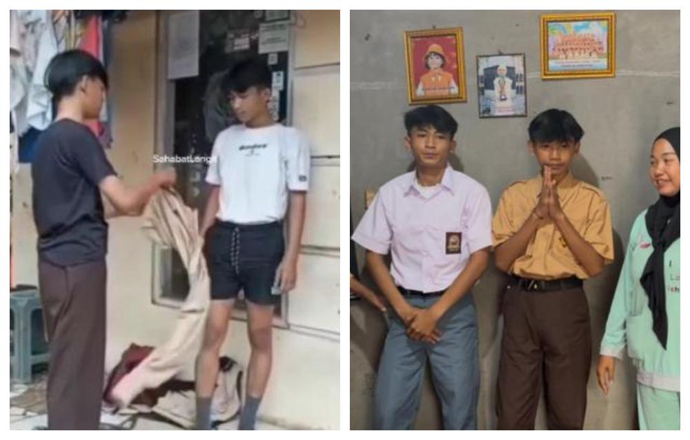 Kesaksian Guru dan Tetangga Soal Kakak Beradik Gantian Seragam Sekolah ...