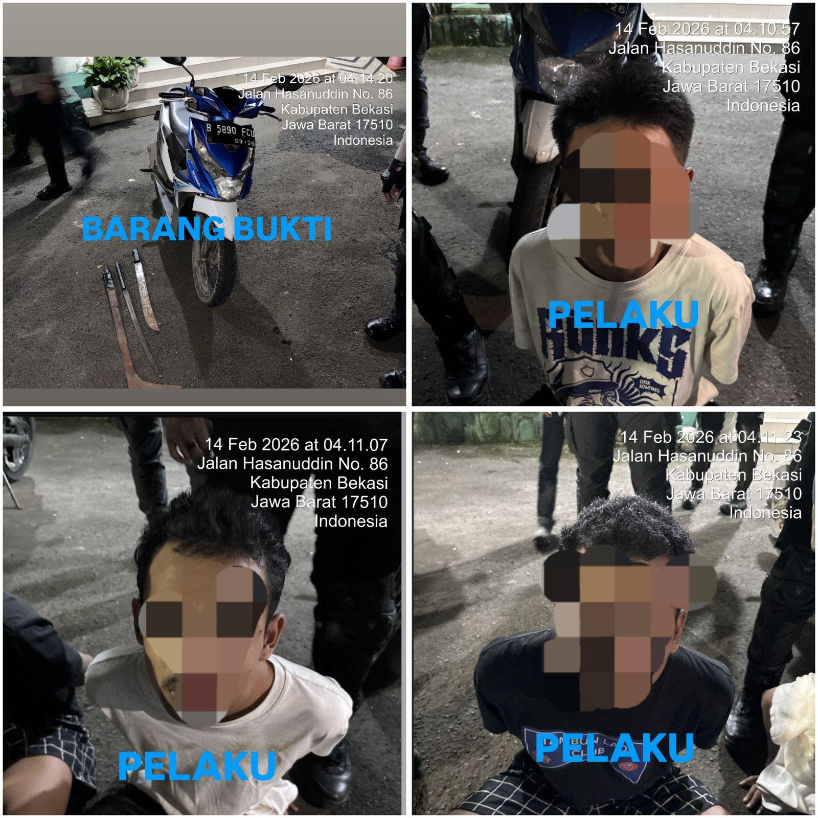 Patroli Dini Hari, Polisi Amankan 3 Remaja Bersenjata Tajam di Tambun ...