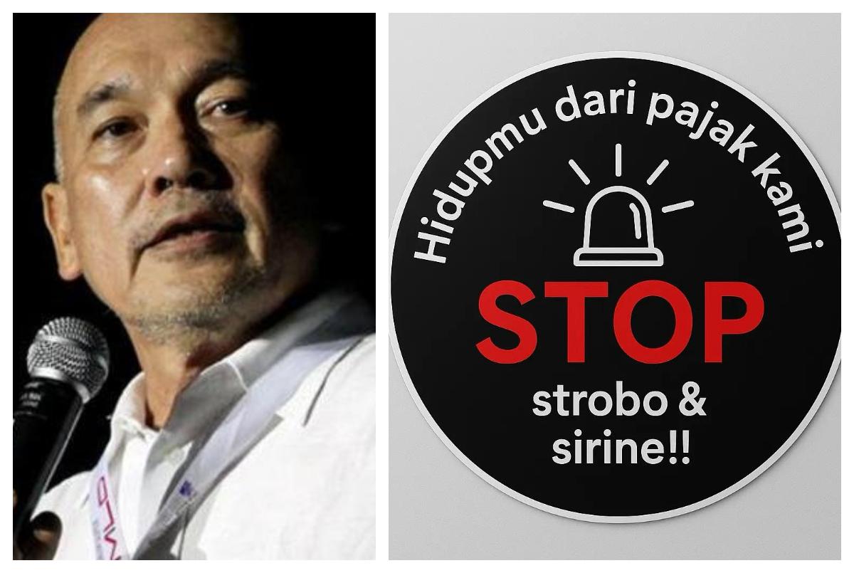 VIRAL Peter Gontha Bikin Gerakan Anti Strobo dan Sirine Lewat Stiker: "Hidupmu dari Pajak Kami ...