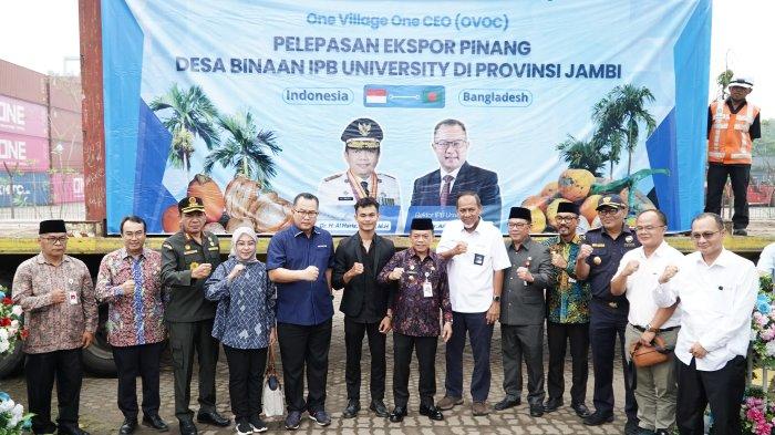 Lepas Ekspor Pinang ke Bangladesh, Gubernur Jambi Al Haris Apresiasi Program One Village One CEO ...
