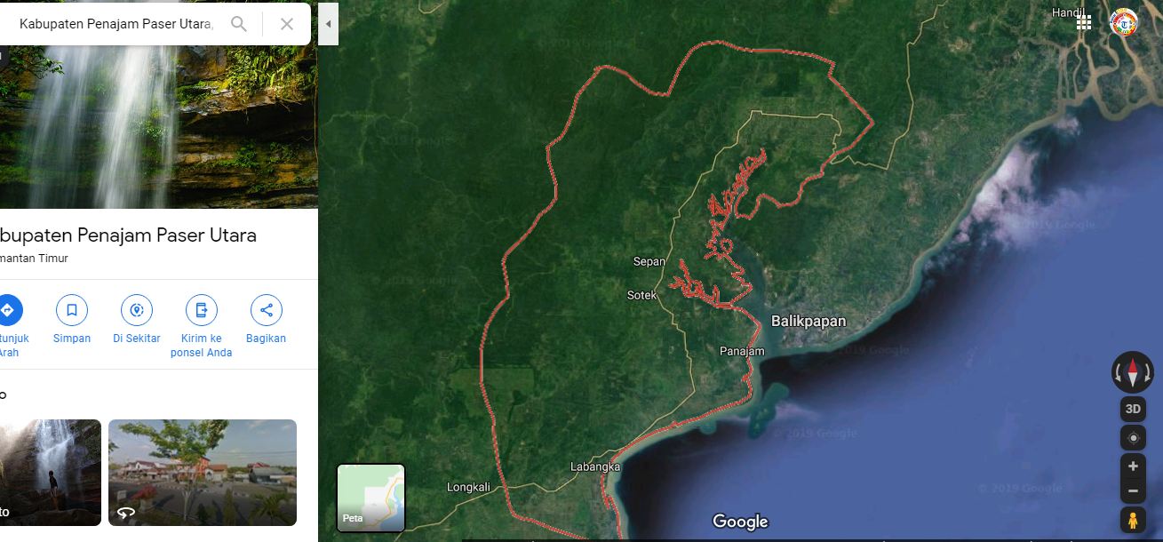 Cek Google Maps dari Udara, Intip Penampakan Penajam Paser Utara dan ...