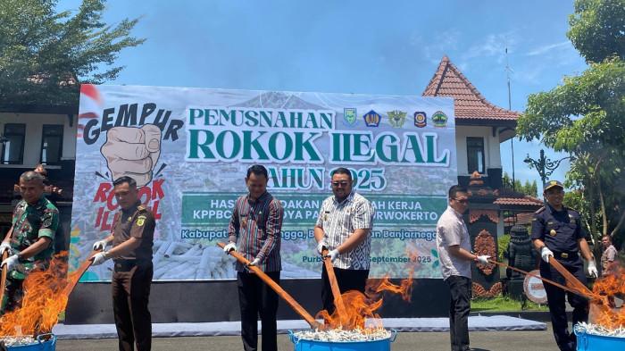 Perang Lawan Rokok Ilegal di Purbalingga Membuahkan Hasil, 1,5 Juta Batang Rokok Tanpa Cukai ...