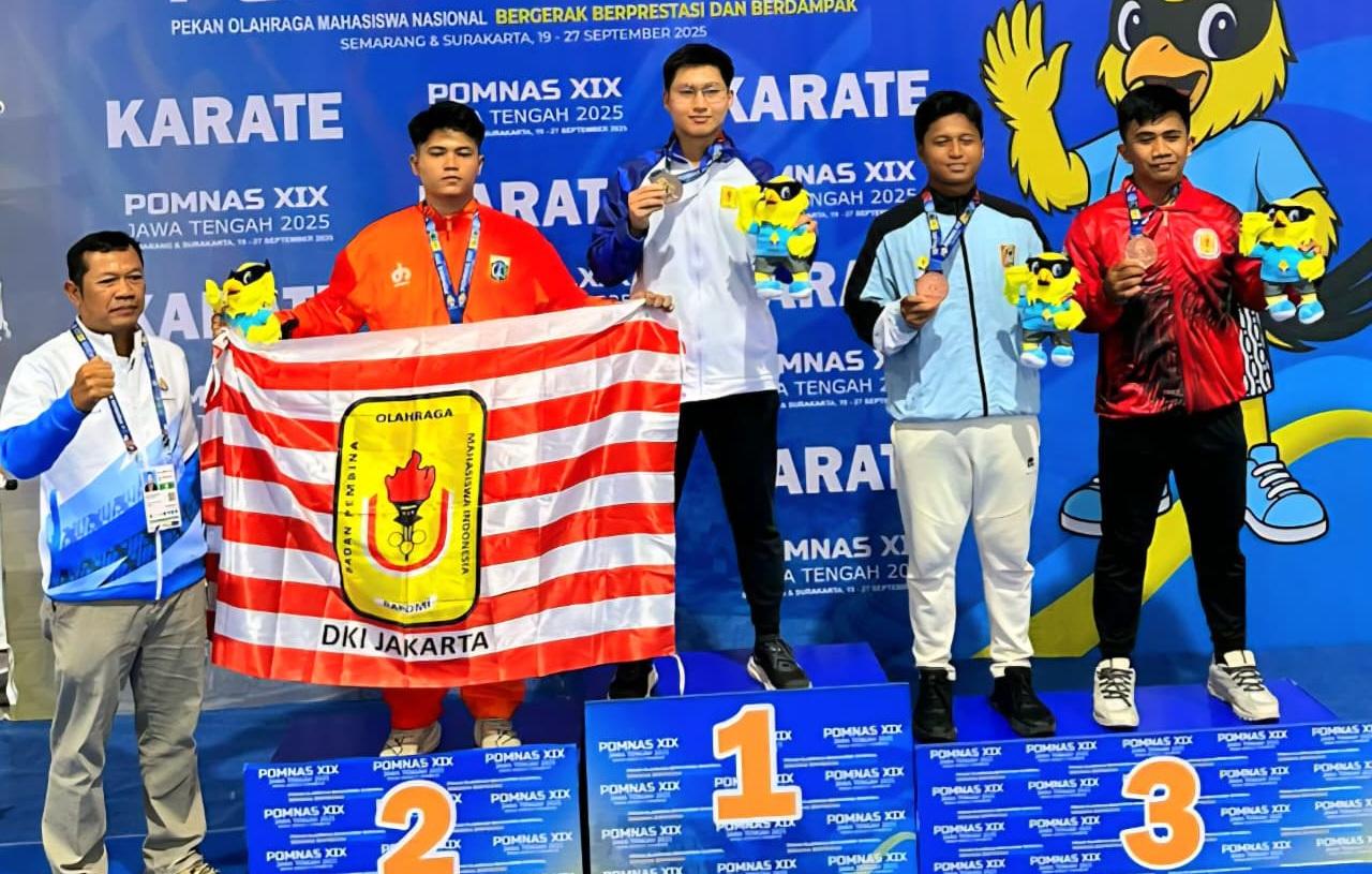 Karateka Pati, Christopher Edbert Raih Medali Emas di Pomnas XIX 2025 - Tribunjateng.com