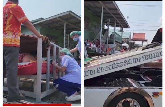 Sosok Chatwisa, Wanita Berbobot 300 Kg Diangkut Menggunakan Truk Towing ...