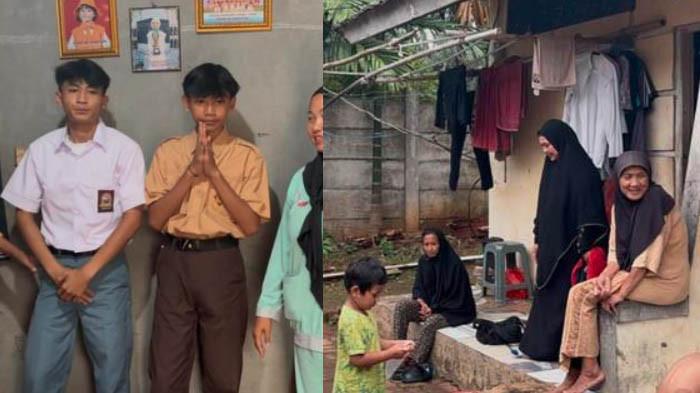 Sosok Kakak Adik Pakai Seragam Sekolah Gantian karena Cuma Punya 1 ...