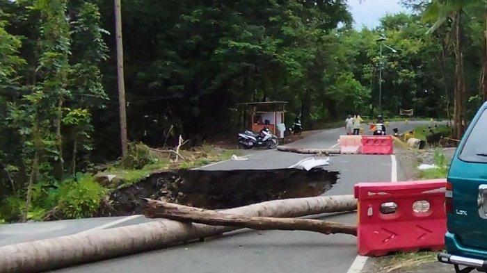 Jalan Sentolo-Nanggulan yang Longsor Akan Diperbaiki Februari 2025 - Tribunjogja.com