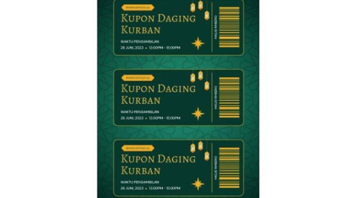 LINK DOWNLOAD 15 Contoh Desain Kupon Daging Kurban, Rekomendasi Buat ...