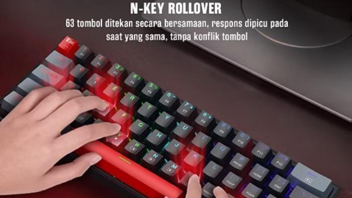 GAMEN Titan V: Keyboard Mekanik Ringkas, Harga Murah, Tahan 50 Juta ...