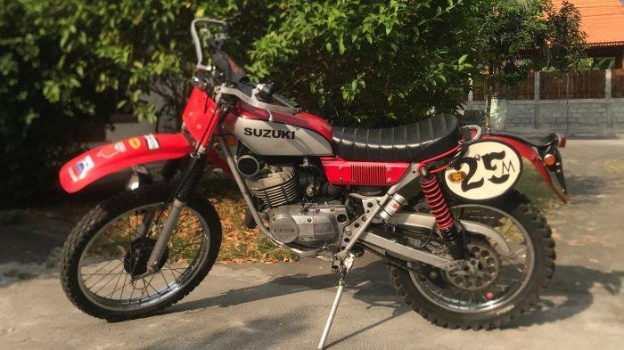 Ubah Motor Sport Suzuki TRS Menjadi Motor Trail - Tribunjogja.com
