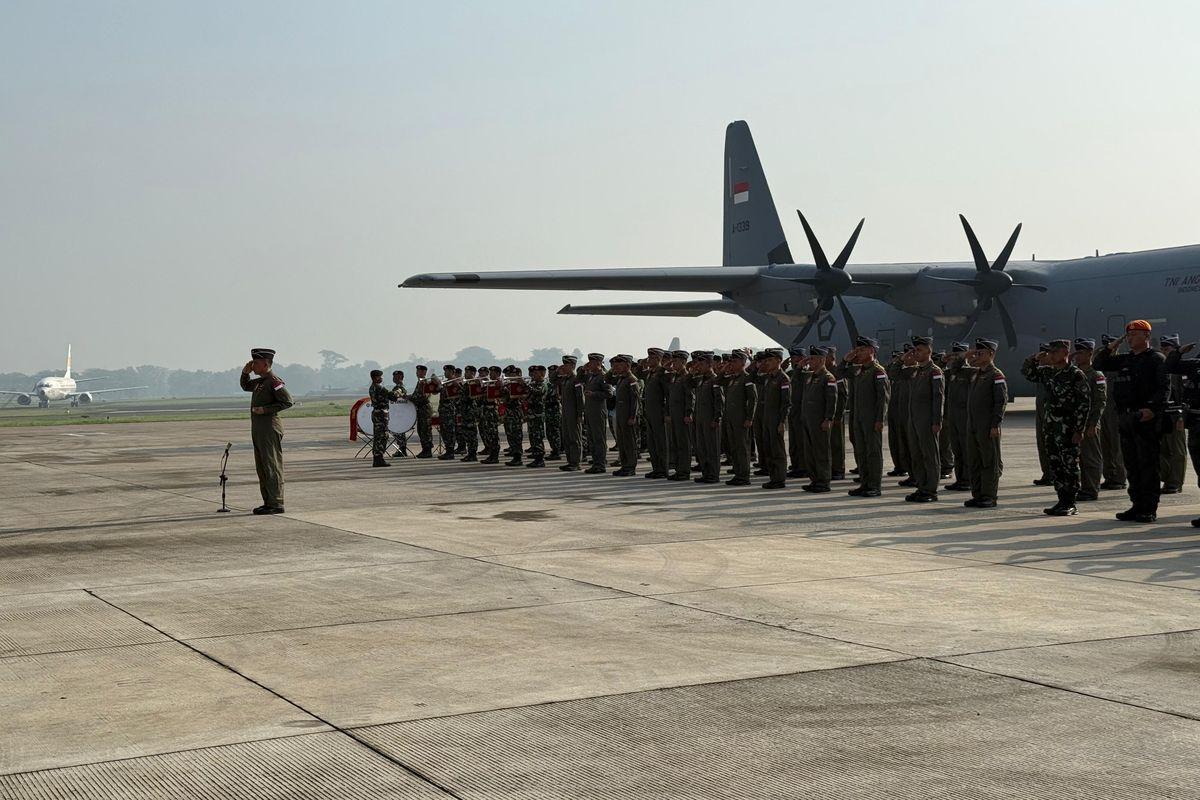 Dua Pesawat Super Hercules Indonesia Kirim 800 Ton Bantuan Kemanusiaan ...