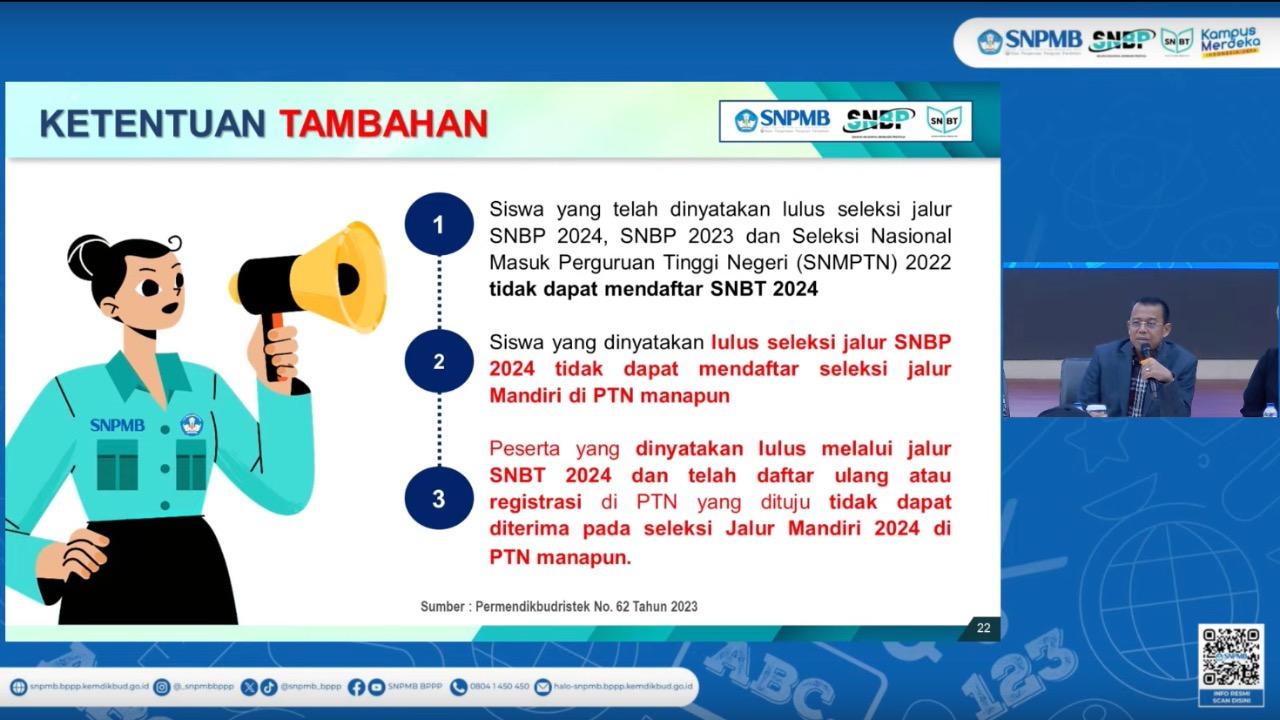 INFO SNPMB 2024: Siswa Keterima SNBP, Tidak Bisa Daftar PTN Lain Lewat ...