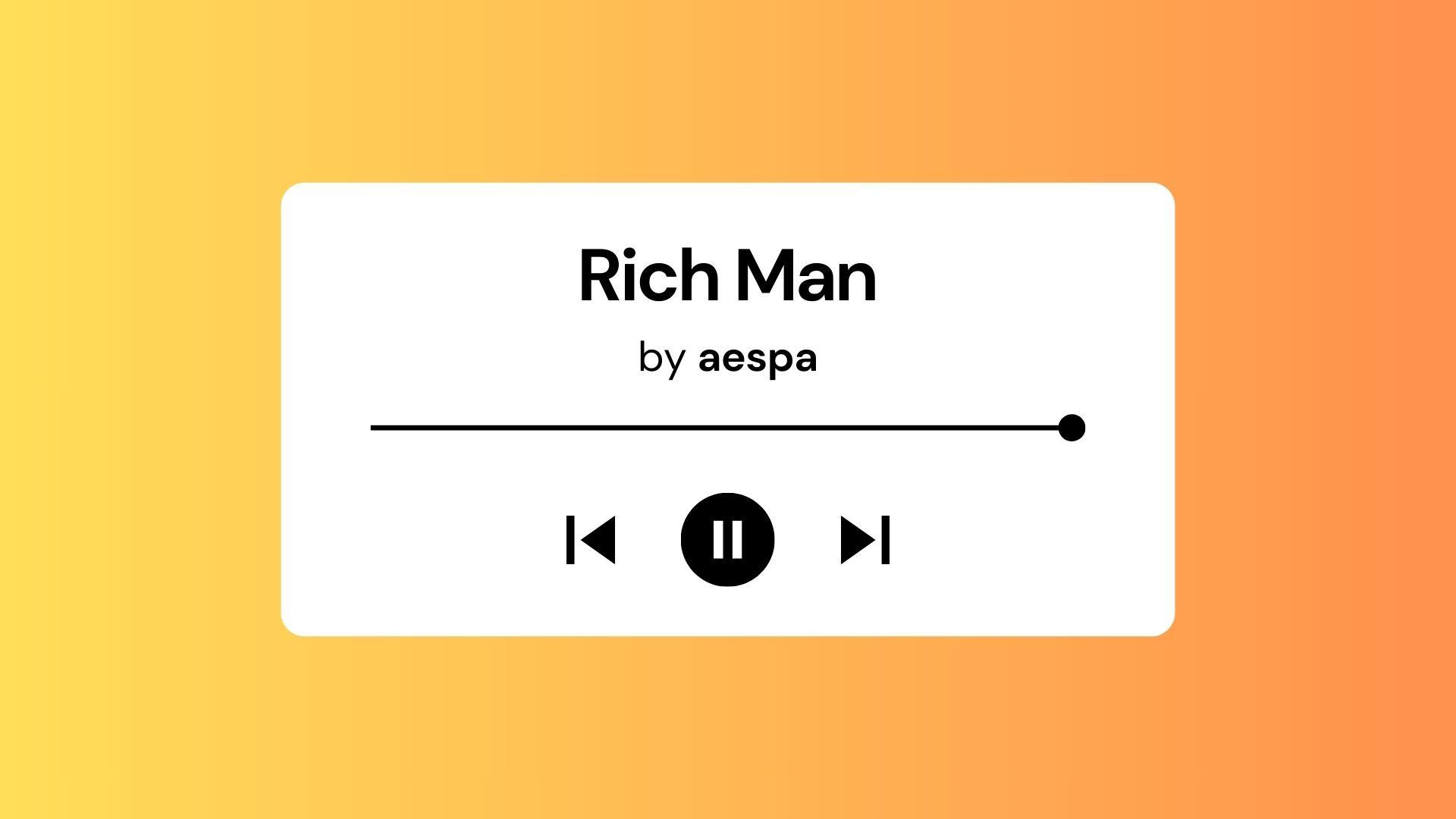 Lirik Lagu dan Terjemahan Rich Man aespa Trending di YouTube, I am a ...