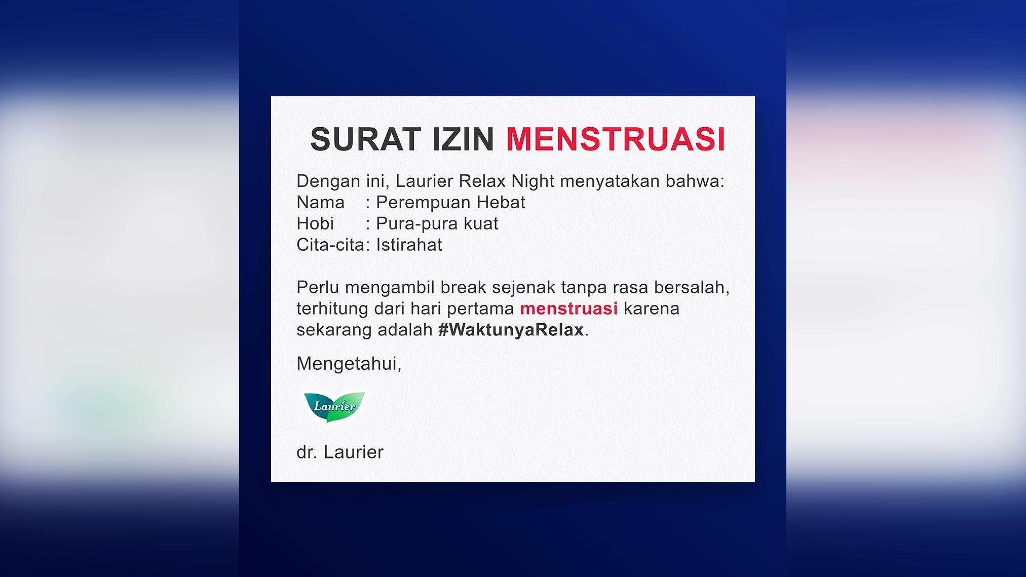 Papan Iklan Laurier Surat Izin Menstruasi Viral, Simak UU No 13 Tahun ...