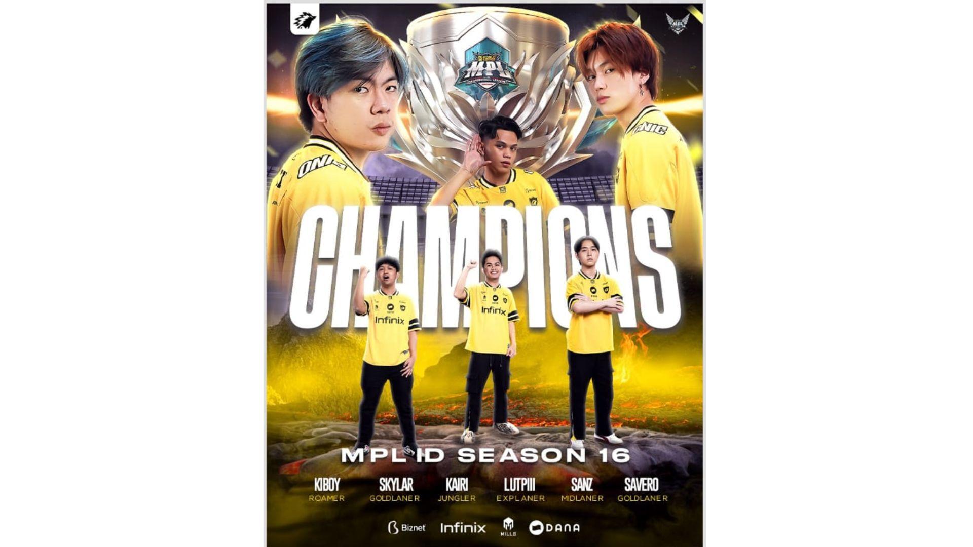 Mobile Legend: Hasil Grand Final MPL Indonesia Season 16, ONIC vs Alter Ego - Tribunjogja.com