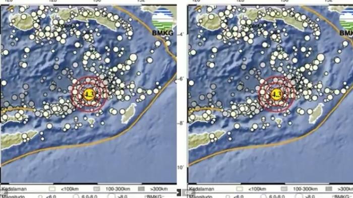 Gempa Hari Ini Hantam Maluku Tenggara Barat, Cek Pusat Gempa Terkini BMKG Magnitudo 4.3 ...