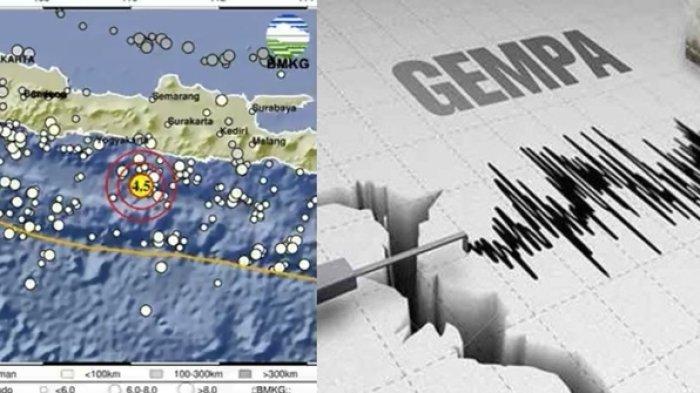 Gunungkidul Yogyakarta Gempa Bumi M 4.5, Cek Pusat Gempa Terkini hingga Penjelasan BMKG Hari Ini ...