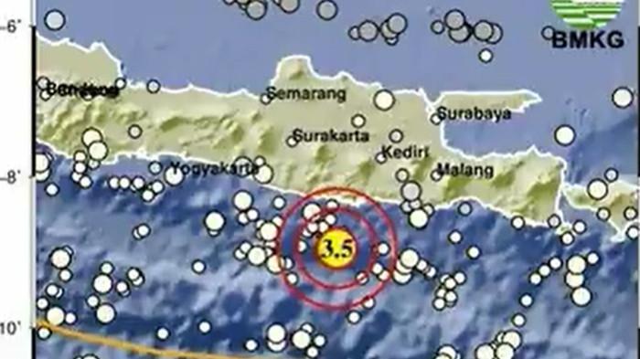 Gempa Hari Ini M 3.5 Guncang Pacitan Jawa Timur, Cek Pusat Gempa Bumi Terkini dari BMKG ...