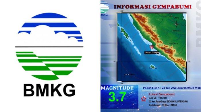 Gempa Magnitudo 3.7 Guncang Bengkulu Tengah Hari Ini, BMKG: Cek Pusat Gempa Terkini dan ...