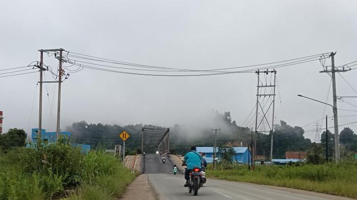 Pengerjaan Oprit dan Pengaspalan Jalan Selesai, ‎Akses Jembatan Buluh ...