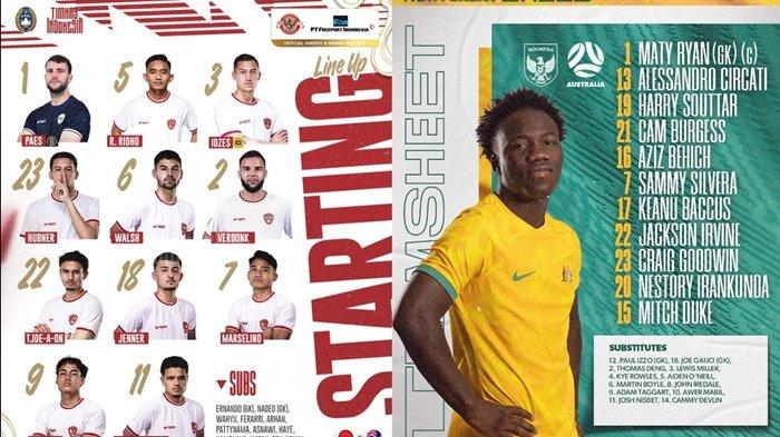 Susunan Pemain Timnas Indonesia vs Australia, Thom Haye Cadangan, Marselino Eks Persebaya ...