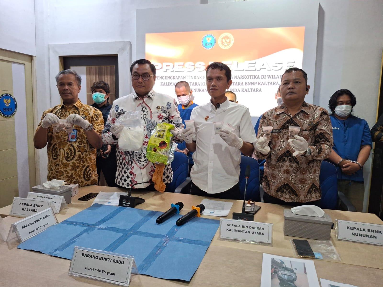 BNNP dan Binda Kaltara Tangani Tiga Kasus Narkotika Selama Agustus 2025, Amankan 1.132, 2 Gram ...