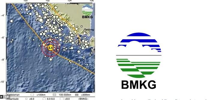 Gempa Bumi M 4.6 Guncang Enggano Bengkulu, Cek Pusat Gempa Terkini 2 Menit yang Lalu dari BMKG ...