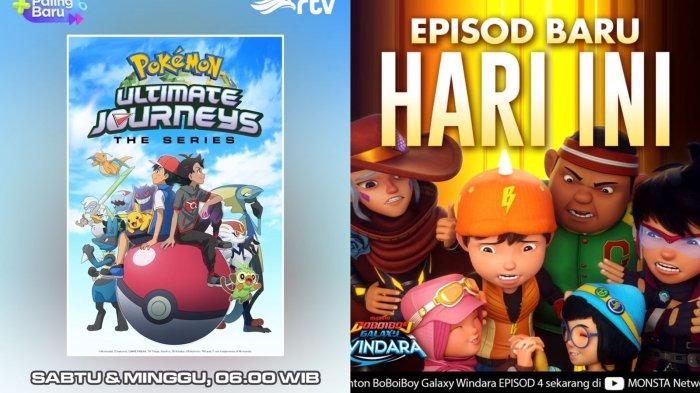 Jadwal RTV Spesial 17 Agustus 2024, Hiburan Seru Kartun Pokemon, Boboiboy Galaxy dan Adit Sopo ...