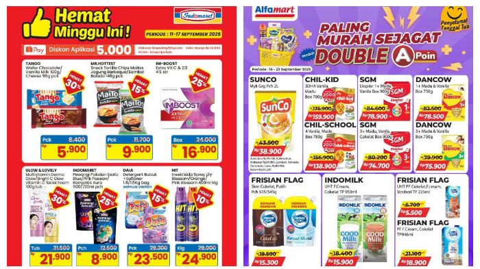 TERUPDATE Katalog Promo Alfamart dan Indomaret Mulai Sabtu 11 Oktober 2025, Minyak Goreng cek ...