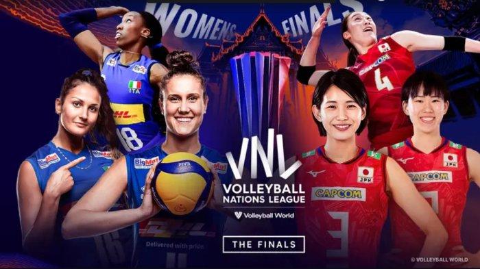 LINE UP Pemain Jepang vs Italia Live Hasil VNL Putri, Big Match Finalis ...